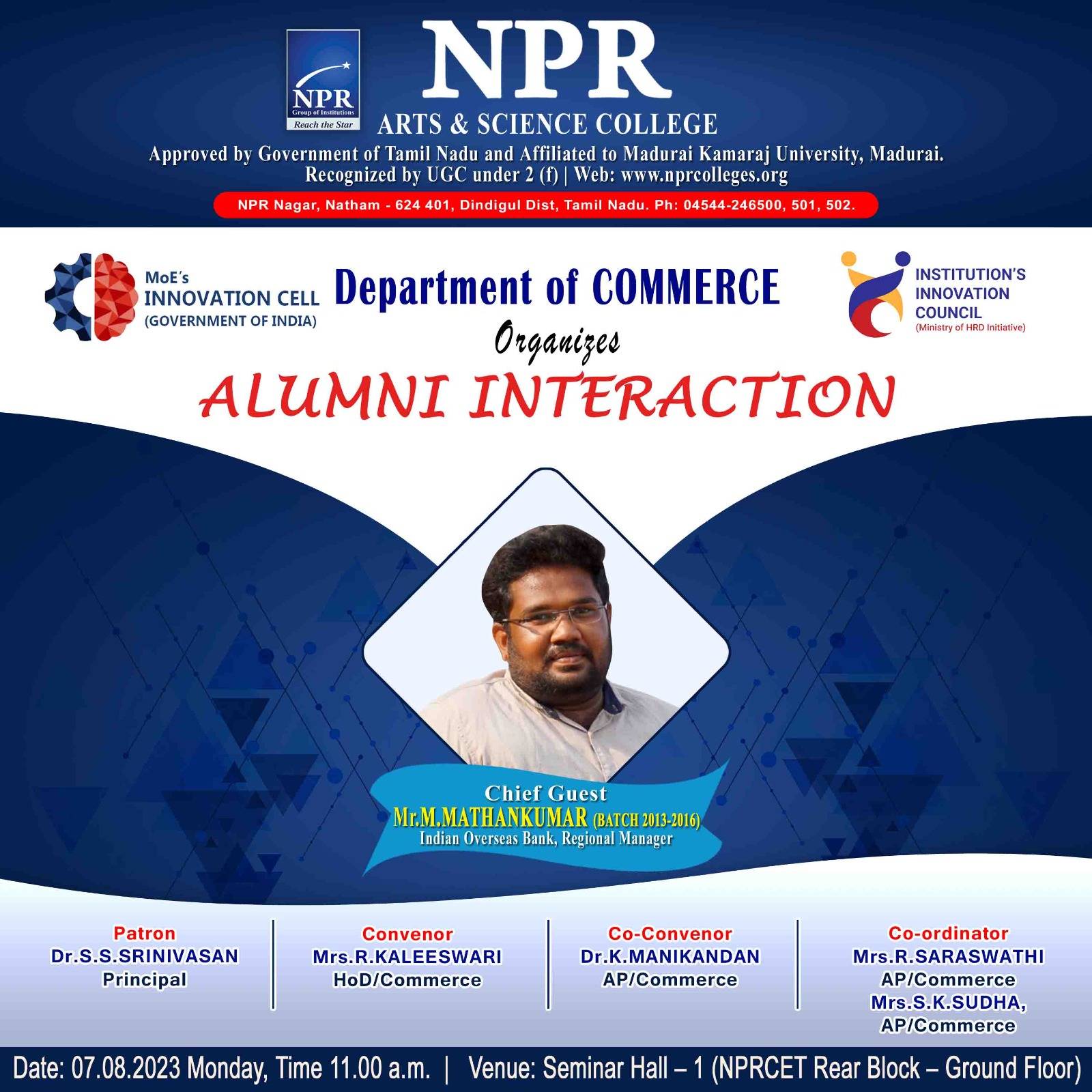 Alumni Interaction - NPR Arts and Science College