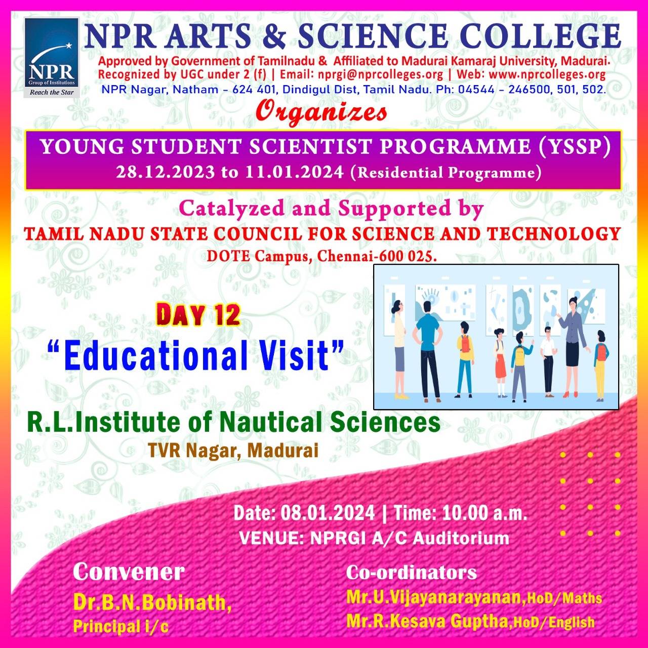 Educational Visit - NPR Arts and Science College